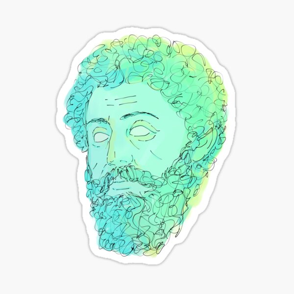 "Marcus Aurelius" Sticker for Sale by KennyLucky | Redbubble