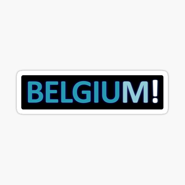 "Belgium!" Sticker by Light-Tricks | Redbubble