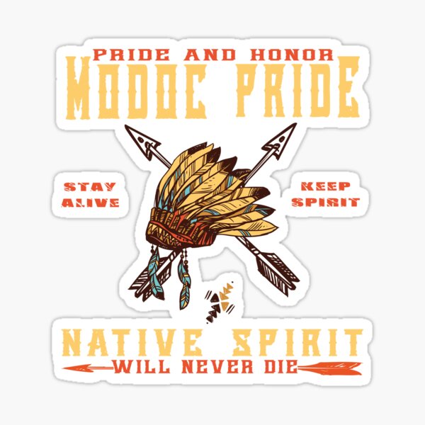 "Native American -modoc pride " Sticker by nativeStor | Redbubble