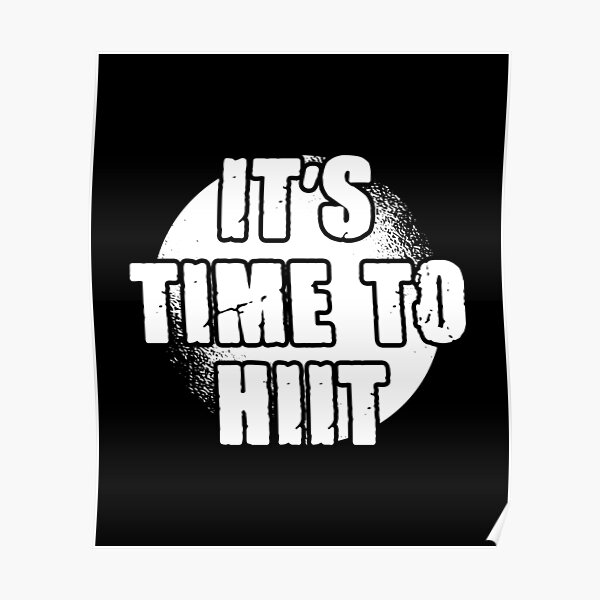 "Hiit Workout Sprint HIIT Exercises Training Plan" Poster by Nessshirts ...