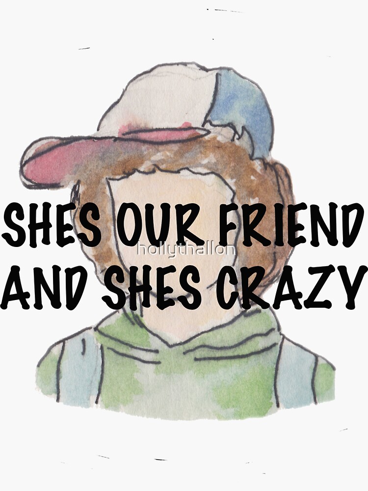 "DUSTIN STRANGER THINGS " Sticker by hollythallon | Redbubble