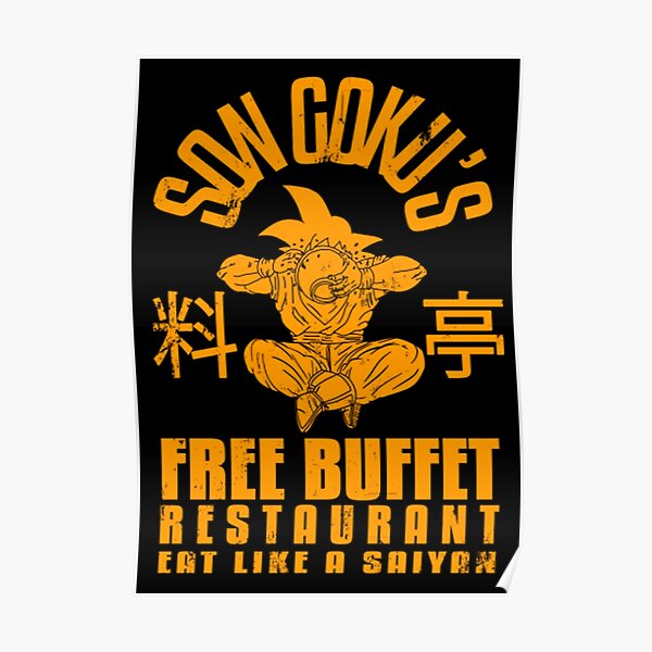 "saiyan restaurant" Poster by Crazyoveryou | Redbubble