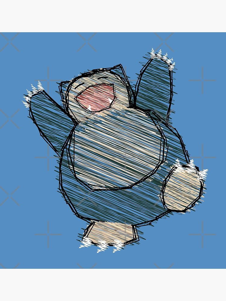 "Happy Snorlax Sketch" Art Print for Sale by JoshGoodswen | Redbubble