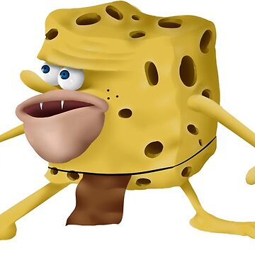 "Primal Spongebob" Sticker for Sale by Justin Is my name | Redbubble