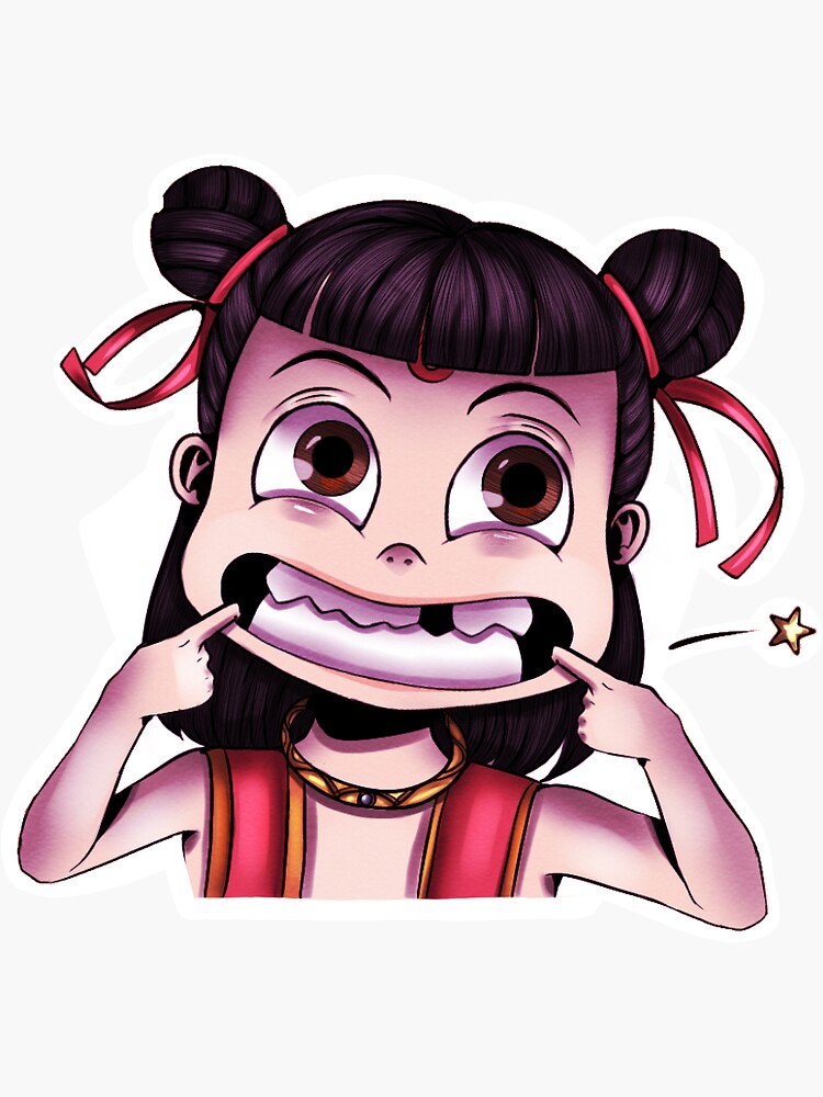 "Ne Zha Print Design " Sticker by jaerysZYS | Redbubble