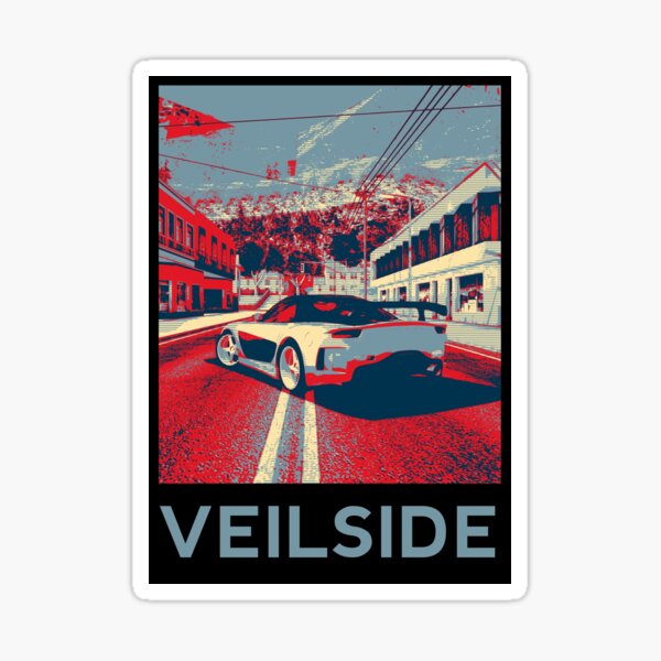 "RX7 Veilside Rear 1" Sticker for Sale by NawbuSmart | Redbubble
