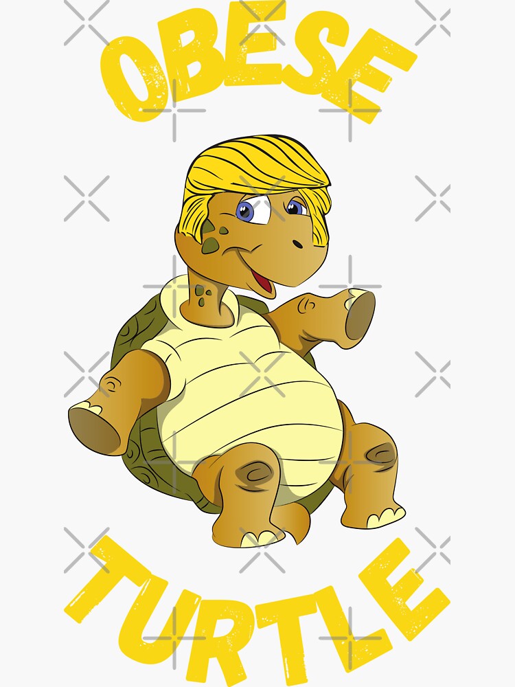 "Obese turtle" Sticker for Sale by FurioInc | Redbubble