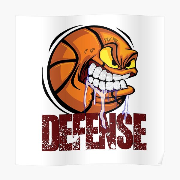 "Basketball Defense" Poster for Sale by ArtisticPlace | Redbubble