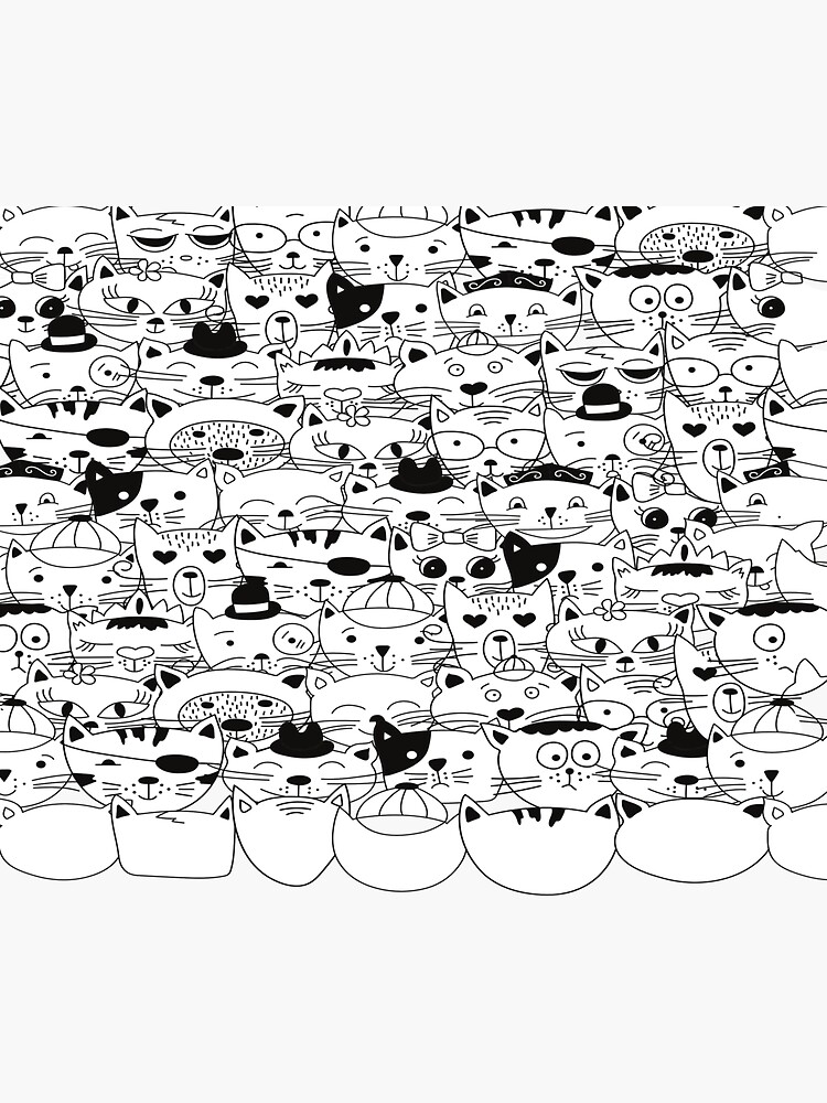 "Cat Crew" Sticker by DreamyPatterns | Redbubble