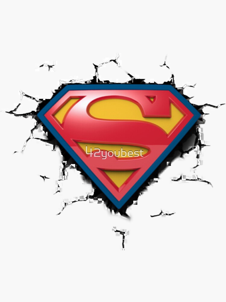 " super hero logo" Sticker for Sale by 42youbest | Redbubble