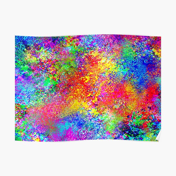 "Psychedelic Blacklight Splatter " Poster by DeborahCamp | Redbubble