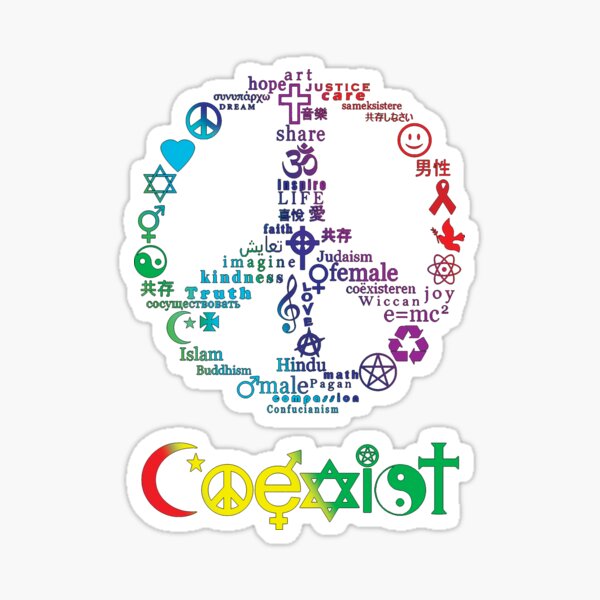 Coexist Stickers | Redbubble