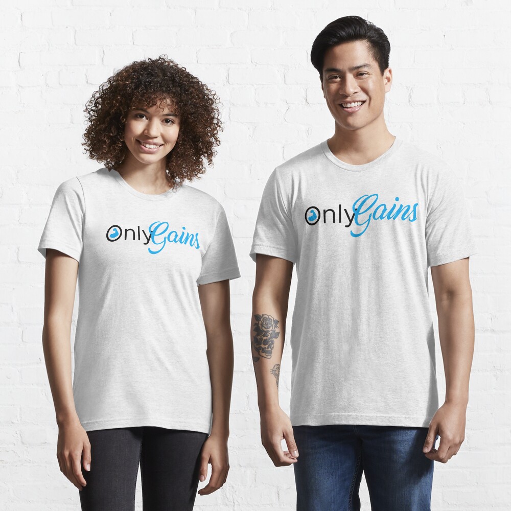 "Only gains" T-shirt for Sale by jack3d | Redbubble | gains t-shirts ...