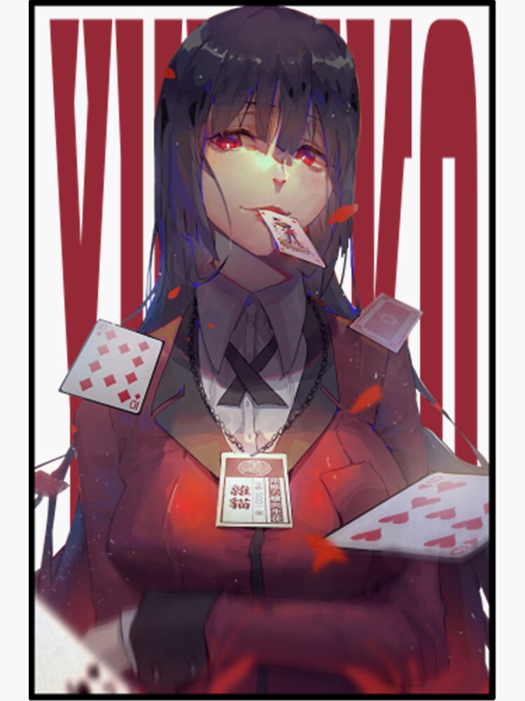"Yumeko Kake gu rui - Kake gu rui -" Sticker for Sale by ludingtonma ...