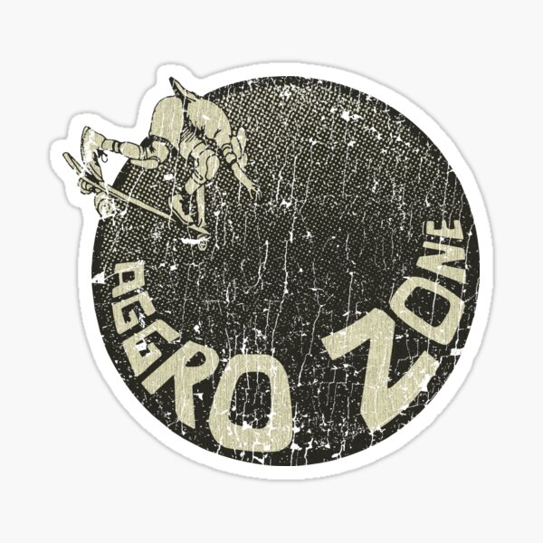 "Aggro Zone 1983" Sticker for Sale by AstroZombie6669 | Redbubble