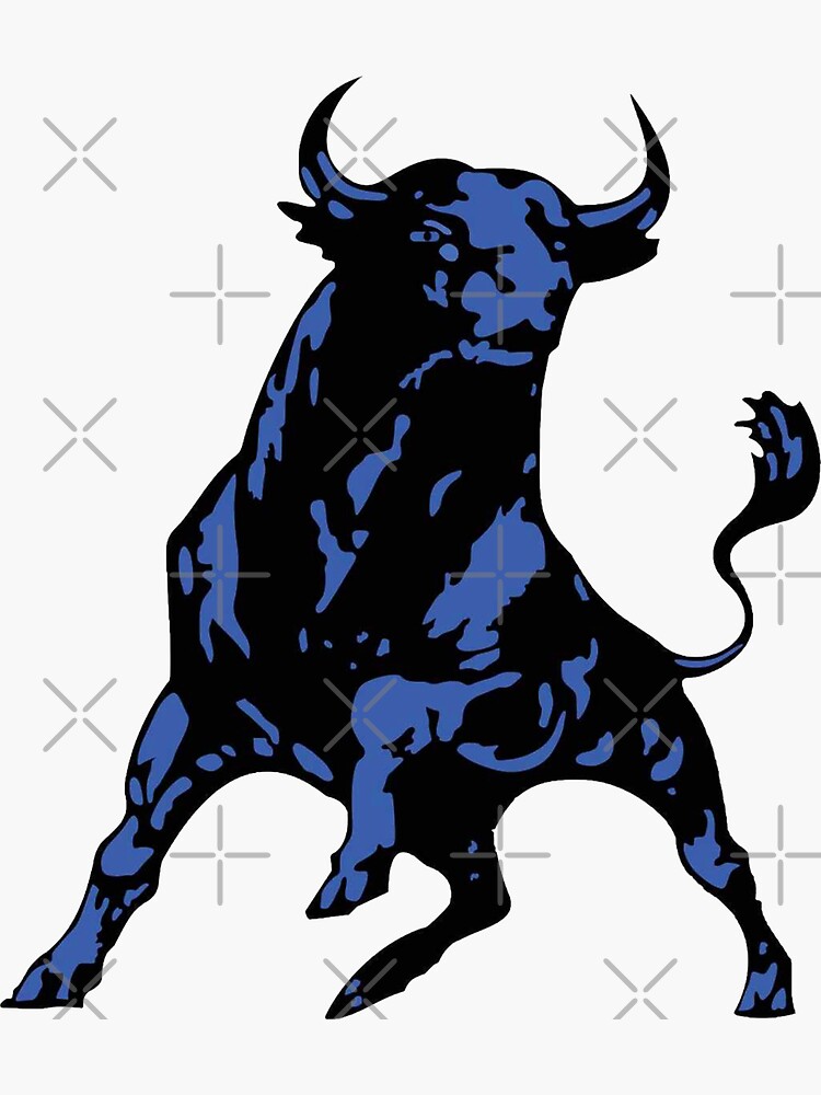 "Blue Bull" Sticker for Sale by Thelittlelord | Redbubble
