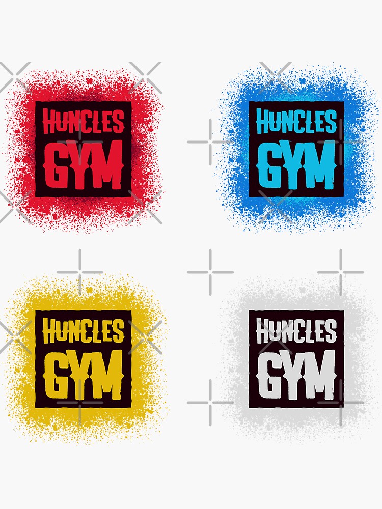 "Huncles Gym Sticker Pack" Sticker for Sale by Coder-T | Redbubble