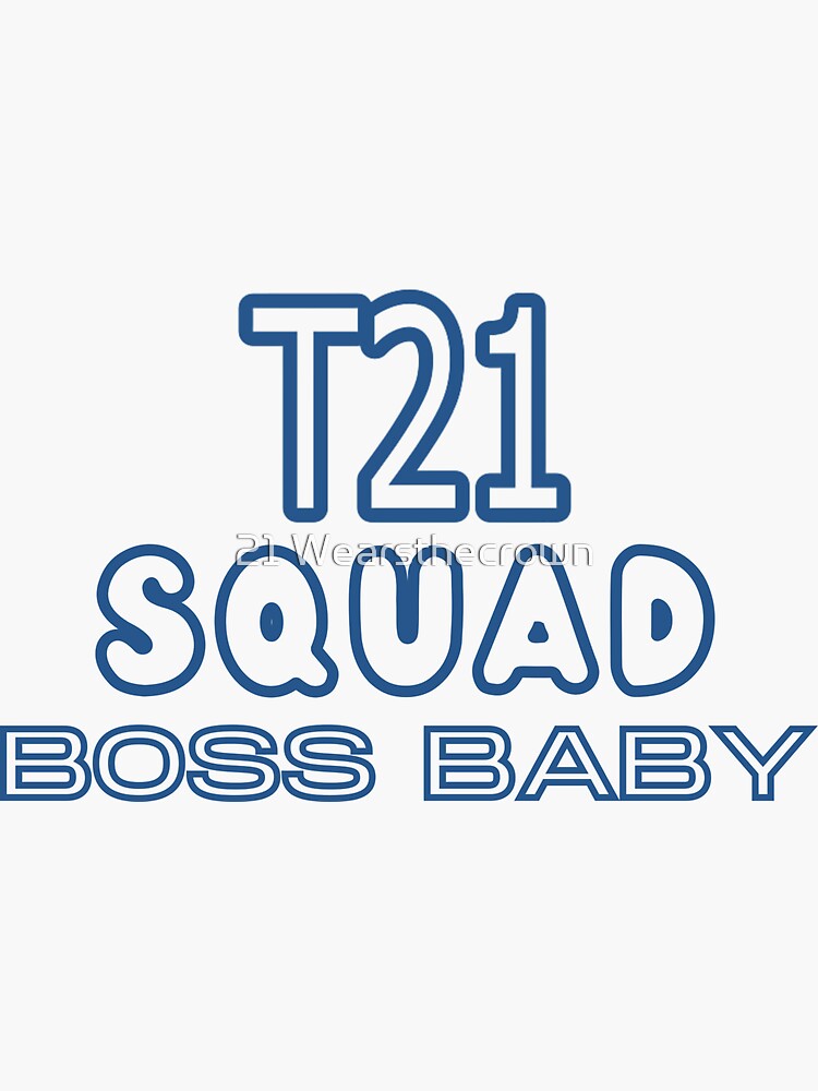 "T21 BOSS BABY 2" Sticker for Sale by Aremo220 | Redbubble
