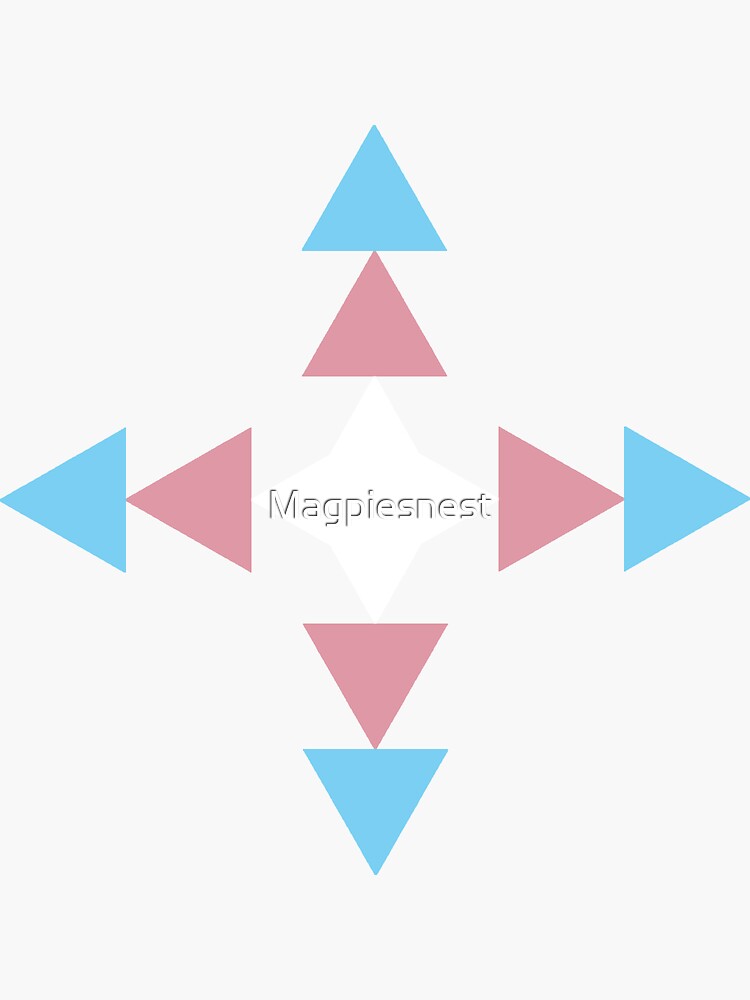 "Transgender Remembrance Arrows" Sticker for Sale by Magpiesnest ...
