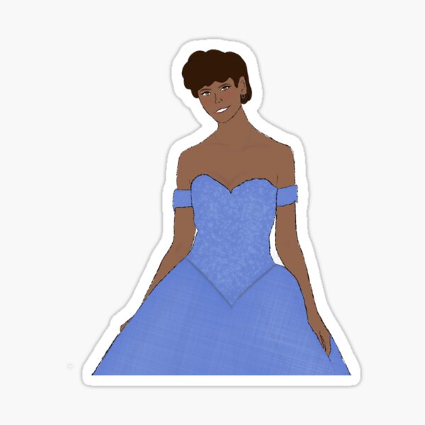 "Abby In Her Prom Dress" Sticker by luxeartt | Redbubble