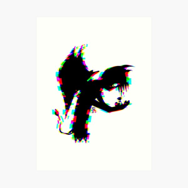 "Demon Glitch" Art Print by shelleylynnrose | Redbubble