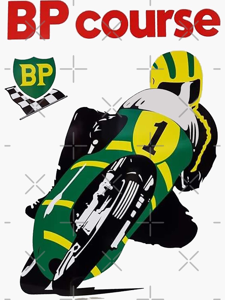 "BP MOTORCYCLE RACE" Sticker by WilArt02 | Redbubble