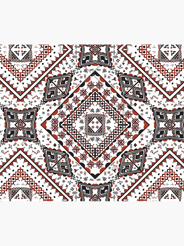 Plaid « Poterie Kabyle Motifs Berbère », par Eldjama | Redbubble
