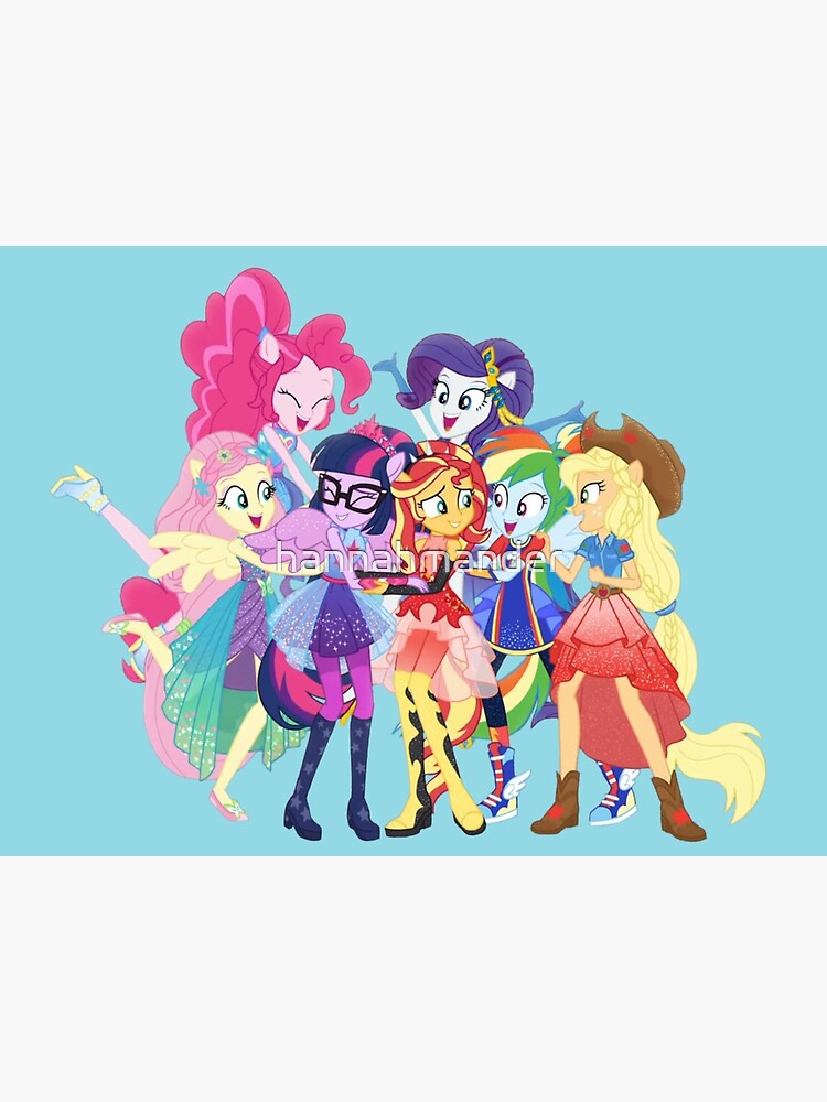"Mane 7 Pony Power" Poster for Sale by hannahmander | Redbubble