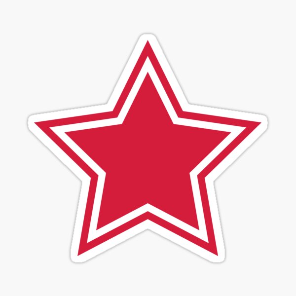 "Red Star" Sticker by Fuchs-und-Spatz | Redbubble