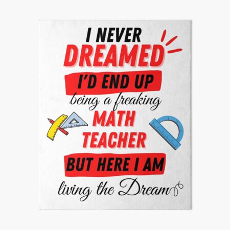 "math teacher Funny mathematician meme" Art Board Print for Sale by ...