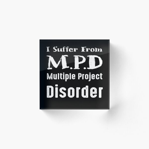 "Ich leide unter MPD Multiple Project Disorder FunnyGift Ideen für Frauen Familie Present ...