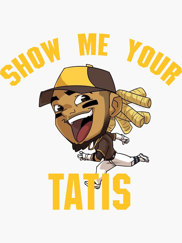 "Show Me Your Tatis" Sticker for Sale by beisboltees | Redbubble