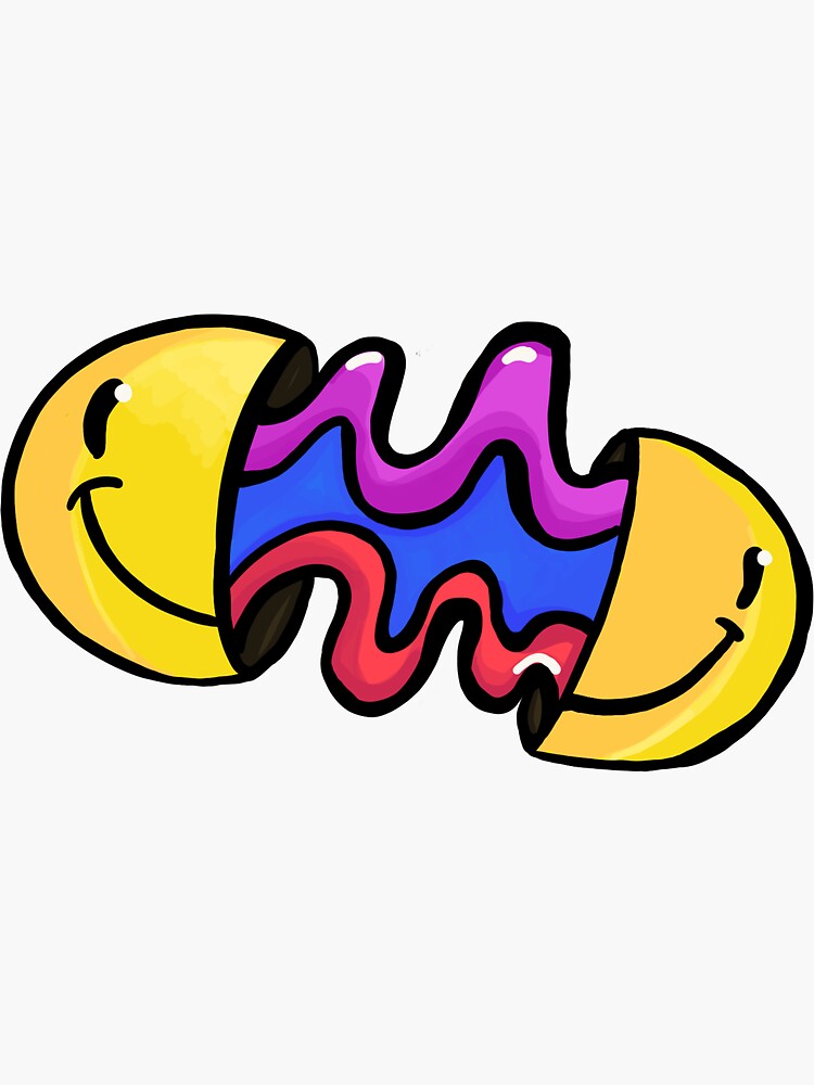 "SMILEY FACE GOO STICKER" Sticker for Sale by tommyxart | Redbubble