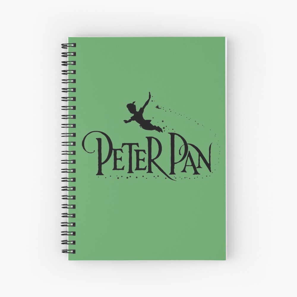 "peter pan logo" Spiral Notebook by Leyzel | Redbubble