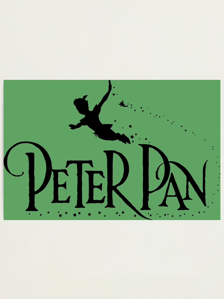 "peter pan logo" Photographic Print by Leyzel | Redbubble