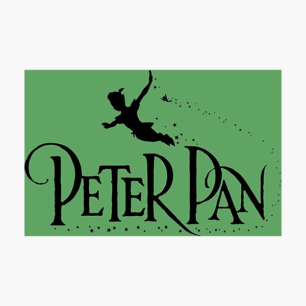 "peter pan logo" Photographic Print by Leyzel | Redbubble