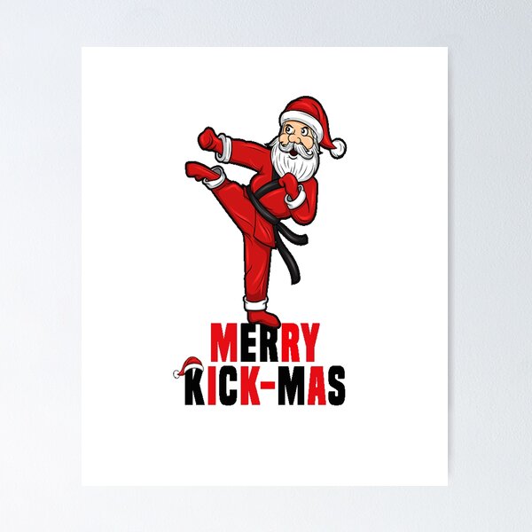 "Merry Christmas Kickmas T-Shirt. Funny Muay Thai kick boxing Christmas ...