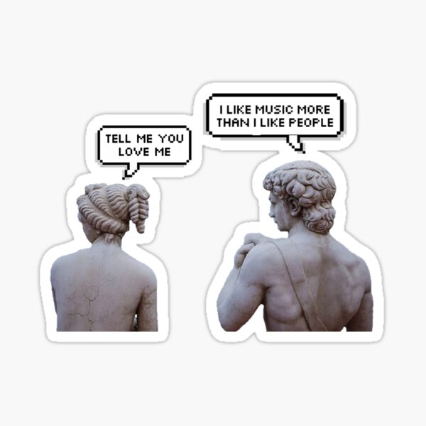 "greek statues" Sticker by GabsArts | Redbubble