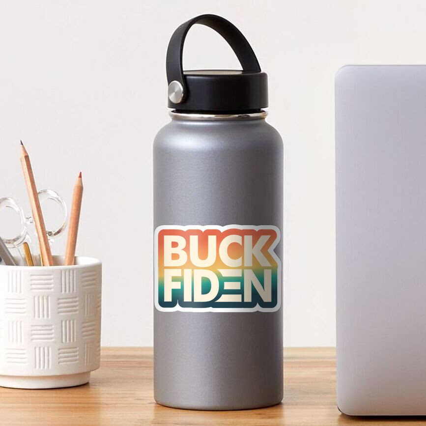 "BUCK FIDEN" Sticker for Sale by 96design | Redbubble