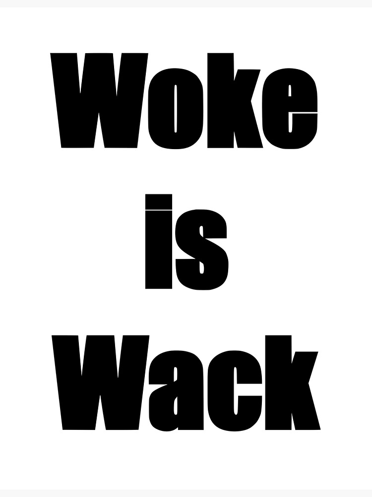 "Woke is Wack" Sticker for Sale by WokeIsWack | Redbubble