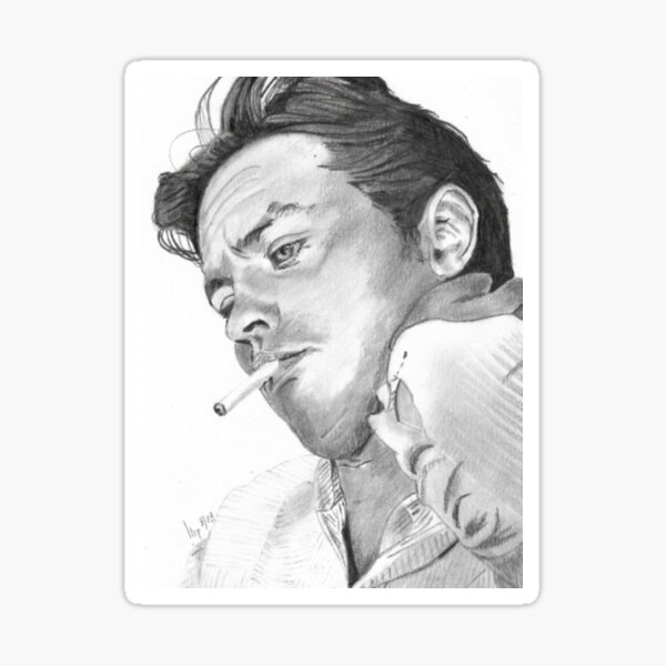 "Alain Delon" Sticker for Sale by Meriouma | Redbubble