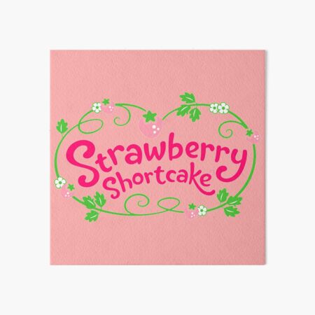 "Strawberry Shortcake NEW LOGO STICKER" Art Board Print by JMPrint ...
