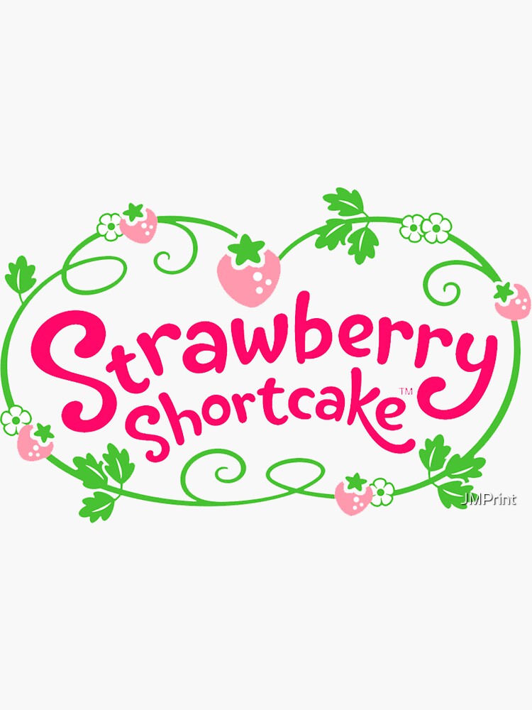 "Strawberry Shortcake NEW LOGO STICKER" Sticker by JMPrint | Redbubble