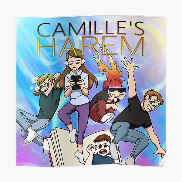 "Camille's Harem cover" Poster for Sale by fartingoncats | Redbubble