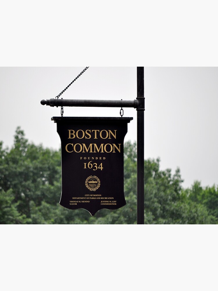 "Boston Common Sign - Founded 1634" Poster for Sale by SLBigelow11 ...