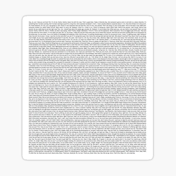 "The Office Script S1 E2: "Diversity Day"" Sticker for Sale by ...