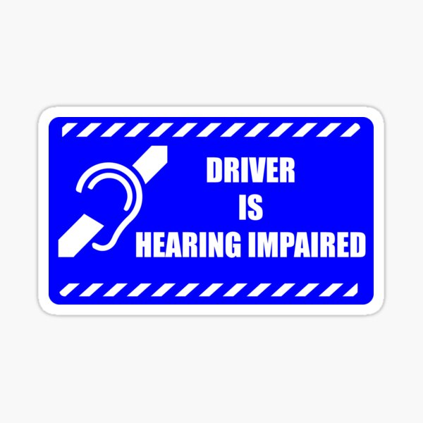 Hearing Impaired Stickers | Redbubble