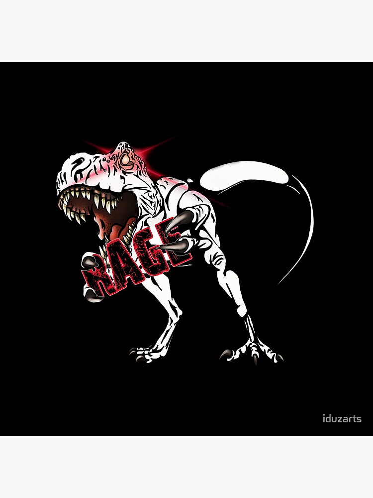 "T-Rex Dinosaur: Rage" Poster for Sale by iduzarts | Redbubble