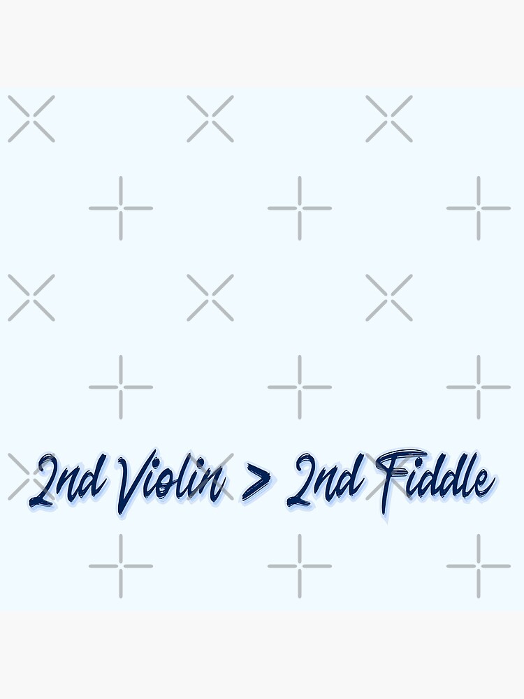 "Die zweite Geige ist größer als die zweite Geige Clevere Wortspiele ...