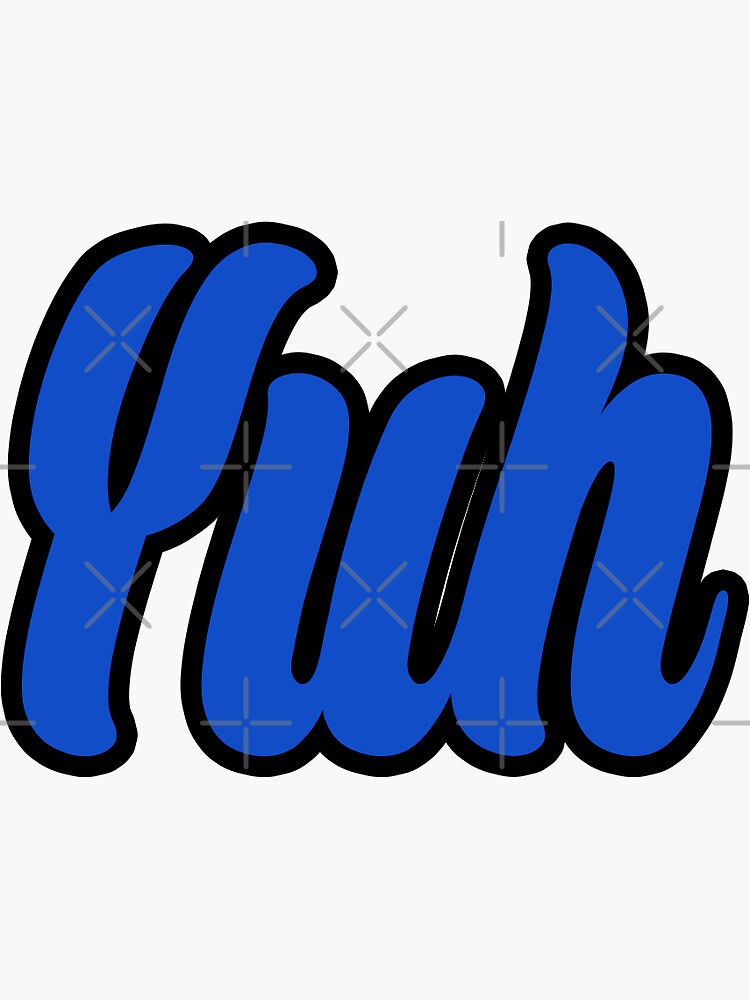 "yuh" Sticker for Sale by astroavaa | Redbubble